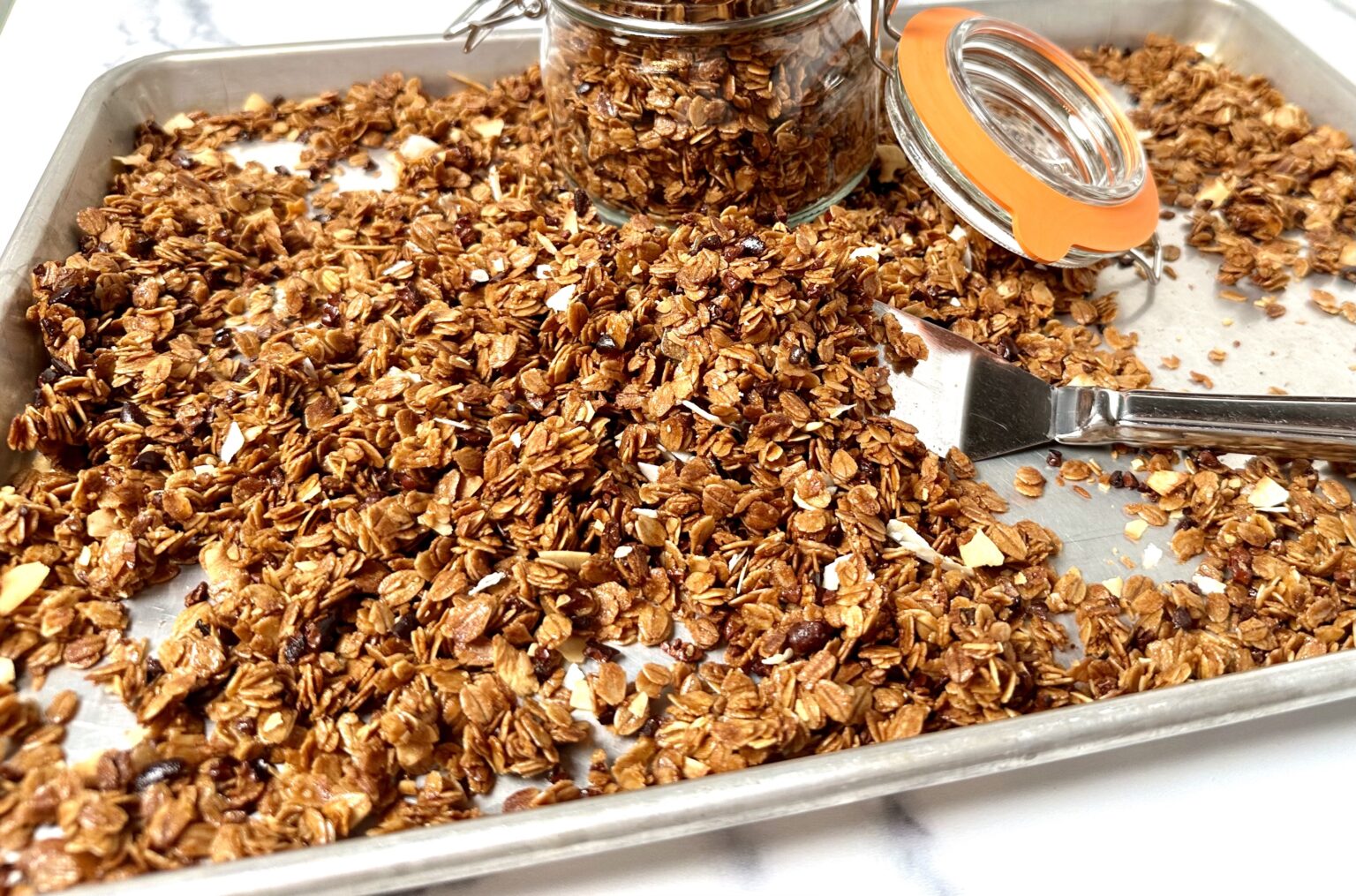Coconut Flake and Cocoa Nib Granola - A Life Full of Living