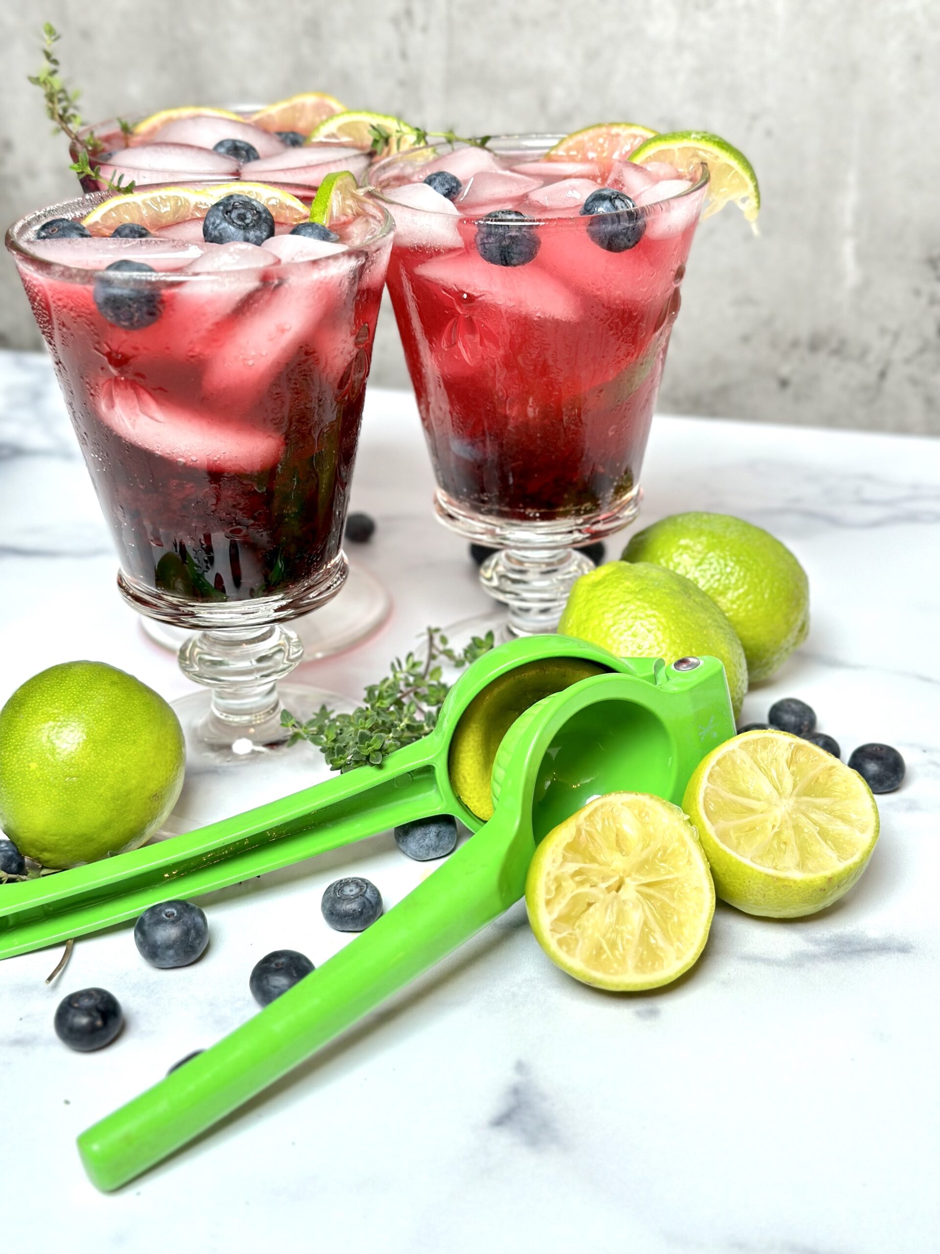 Non-Alcoholic Mocktail: Blueberry Lime Spritzer - A Life Full of Living