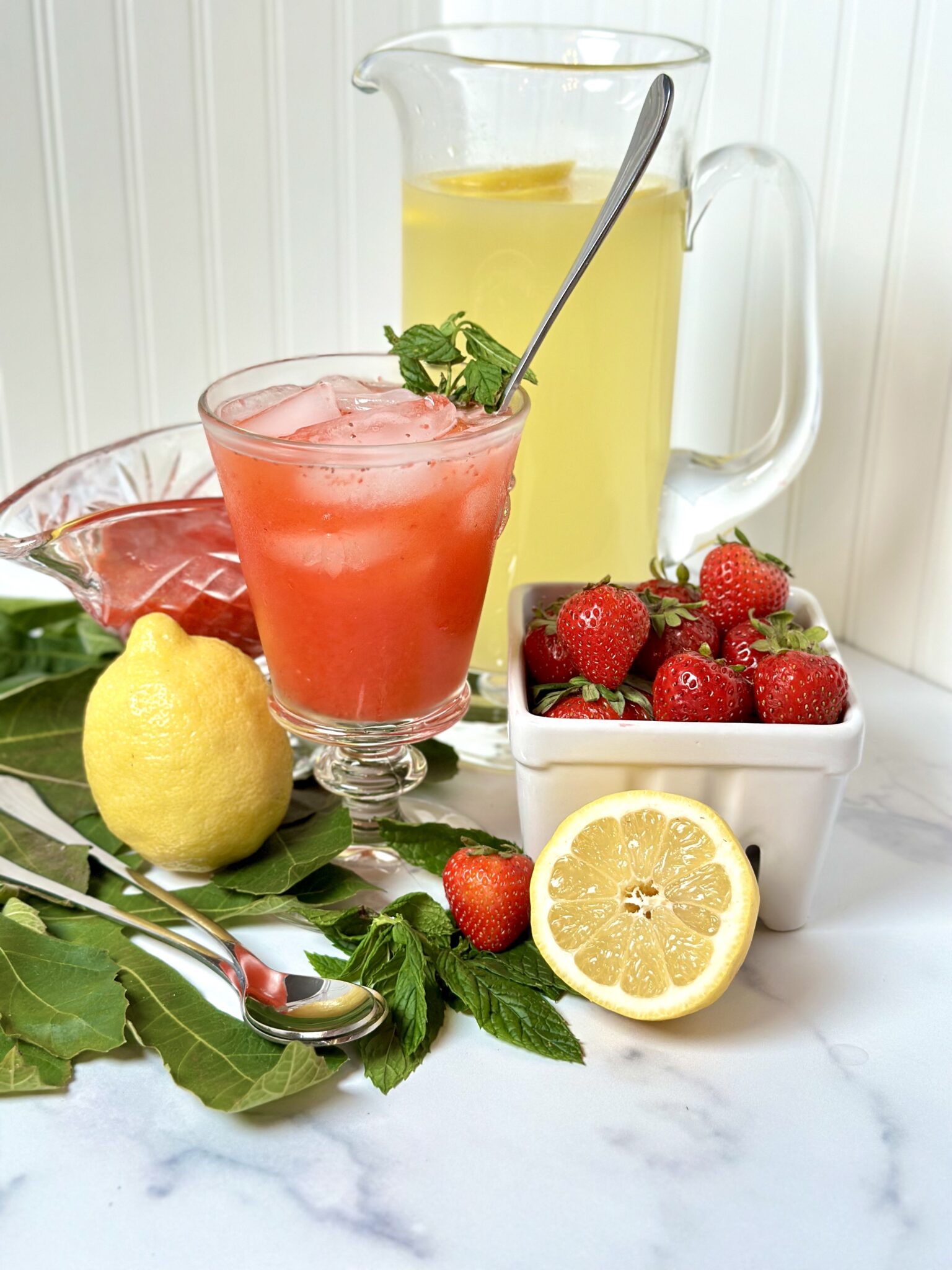 Real Strawberry Lemonade From Simple Ingredients - A Life Full of Living